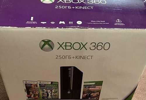 Xbox 360 250 Гб + Kinect + игры