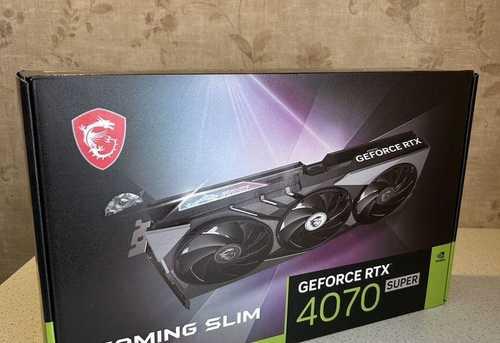 Новая MSI RTX 4070 super 12G gaming slim