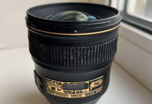 Объектив Nikon AF-S nikkor 24mm f/1.4G
