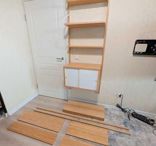 Стеллажная система IKEA Svalnas бамбук