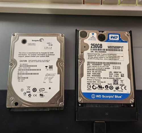 Жесткие диски 2.5" WD 250   Sg 40 Gb