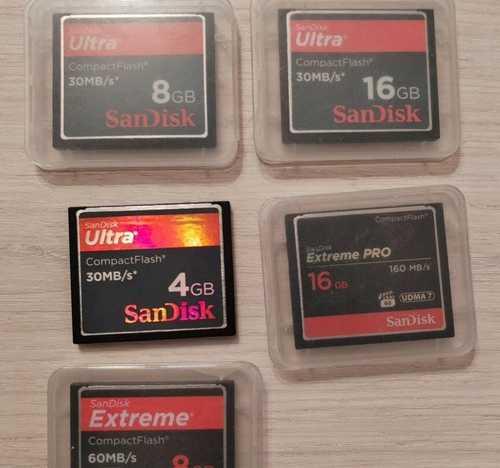 Карта памяти Compact flash Sandisk 16 Гб