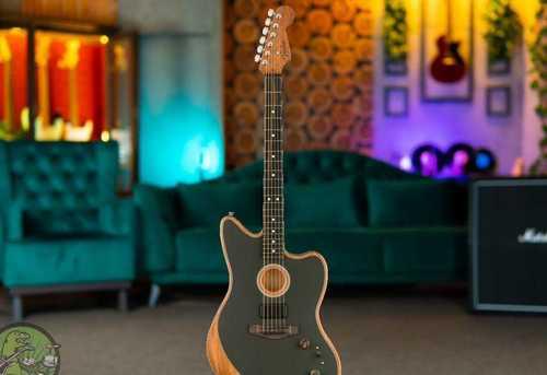 Fender American Acoustasonic Jazzmaster Tungsten