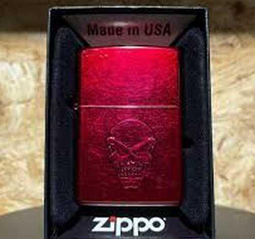 Zippo. Red Skull / Красный череп. Редкая. Новая