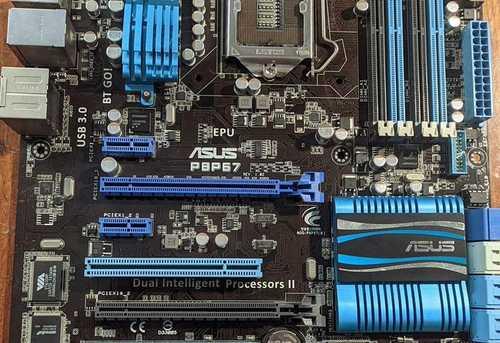 Материнская плата asus P8P67, LGA 1155