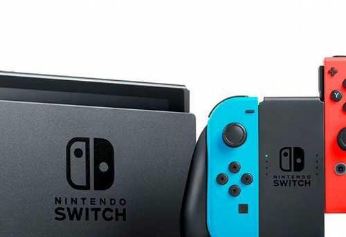 Nintendo Switch. Обновленная версия (цвет неоновый