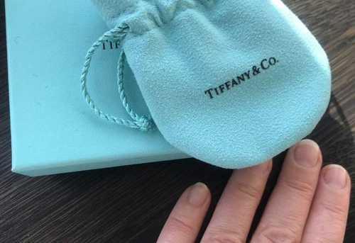 Кольцо Tiffany серебро голубой сапфир