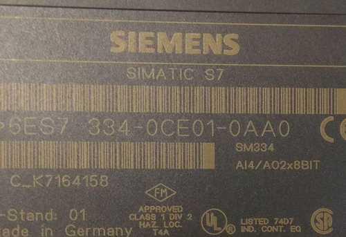Модуль Siemens SM 334 AI4/AO2x8BIT