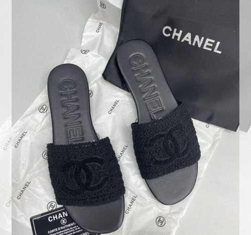 Шлепки chanel