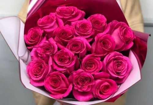 Букет розовых роз Эквадор доставка