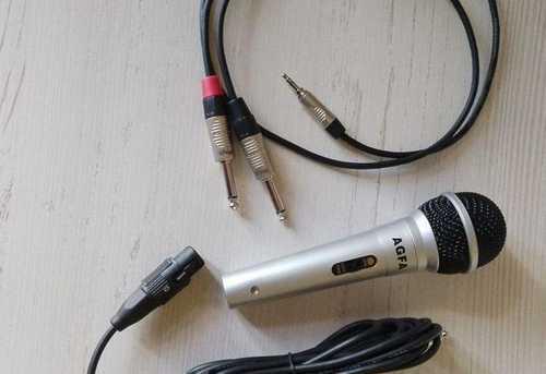 Микрофон для караоке Agfa беспроводной с зарядкой