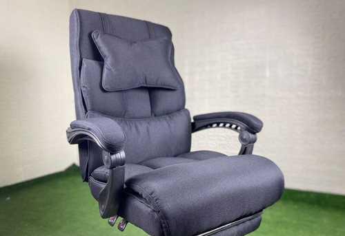 Офисное кресло руководителя массаж черное 303