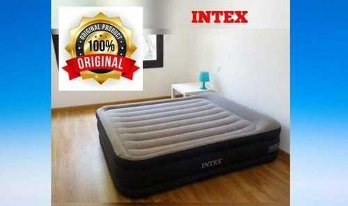 Надувная кровать матрас Intex с насосом Merci