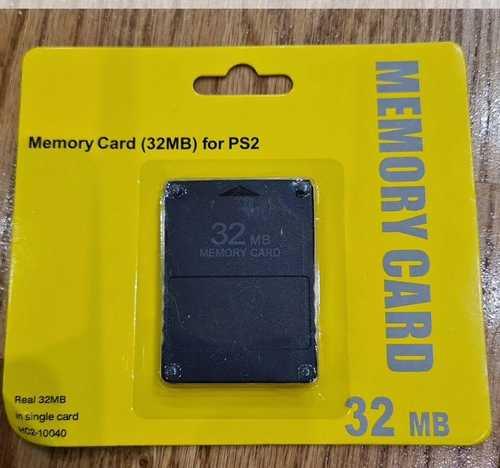 Карта памяти sony ps2 memory card 32 mb