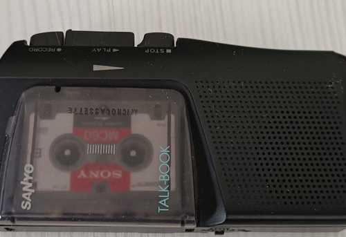 Диктофон кассетный Sanyo TRC-515M с микрокассетой