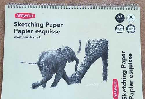Блокнот для эскизов Derwent Sketching paper A3