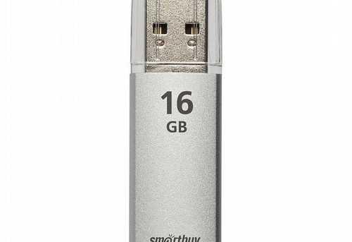 Флеш-накопитель Smartbuy V-Cut USB 2.0 16GB, сереб