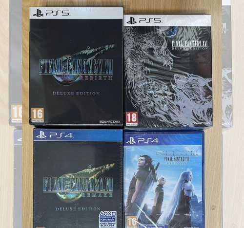 Final Fantasy 7 и Final Fantasy 16 Deluxe PS4 PS5