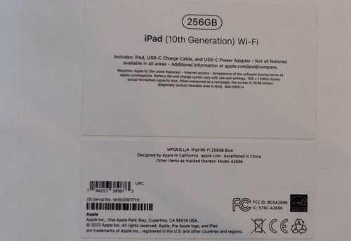 iPad 10th Generation Wi-Fi 256gb