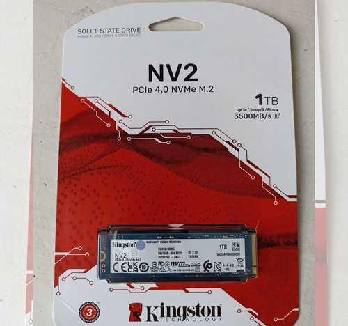 SSD накопитель Kingston NV2 M.2 2280 1 тб