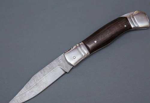 Складной нож Каюр с клинком из дамасской стали