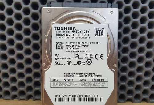 Жесткий диск 2.5" 320Gb Toshiba MK3261GSY