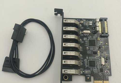 Контроллер Orico PVU3-7U USB 3.2 gen1