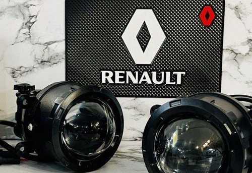 Противотуманки BI LED линзы Renault 3 дюйма LUX