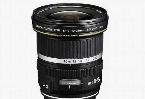 Объектив широкоугольный CanonEF-S 10-22mmf/3.5-4.5