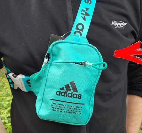 Сумка на грудь adidas для телефона, наушников