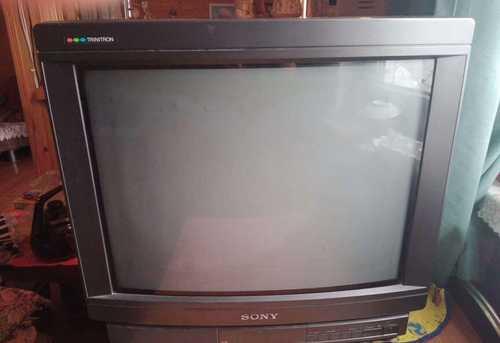 Телевизор sony trinitron color TV 21inch