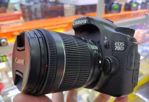 Canon EOS 70D kit 18-55mm IS STM пробег 24.397 Рст