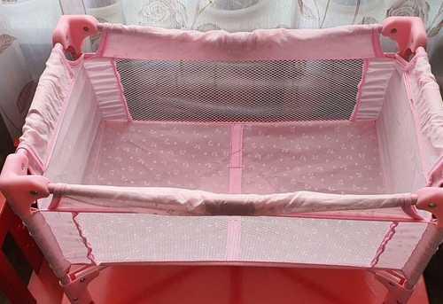 Детская кровать манеж для кукол Baby born