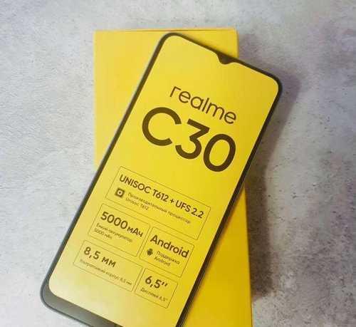 Новый смартфон Realme C30 4/64 год гарантии