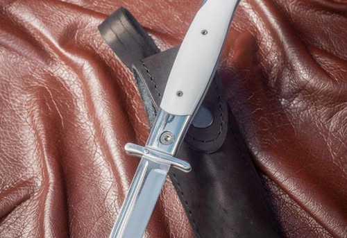 Нож складной "СССР" сталь Х12мф, рукоять белый