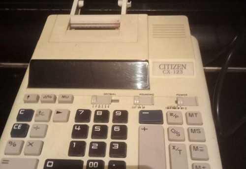 Калькулятор Citizen CX 123 Япония из СССР