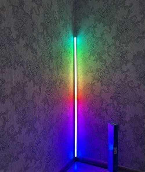 Угловая напольная умная RGB LED лампа