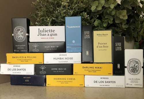 Byredo, Xerrjoff, Vilhelm Parfumerie, Montale и др