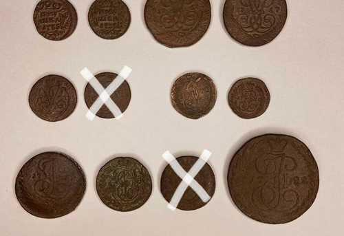 Старинные монеты 1735 - 1798 гг