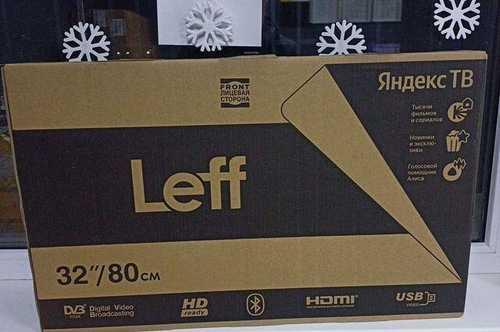 LED телевизор Leff 32H550T Яндекс тв, 80см, новый