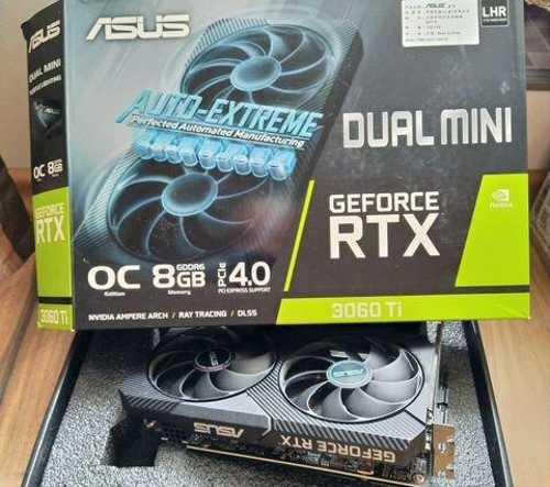 Видеокарта asus RTX3060TI dual mini LHR