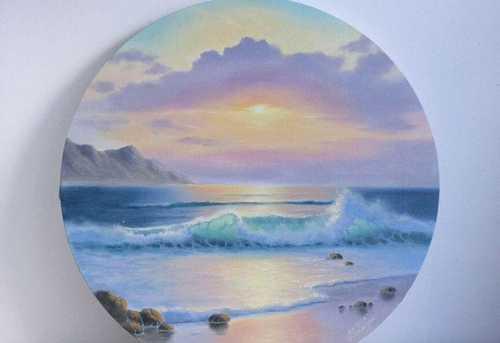 Картина маслом "Море счастья" 40 см