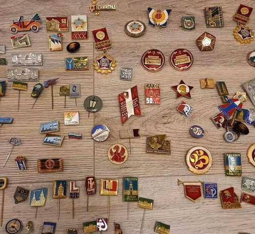 Значки большая коллекция СССР