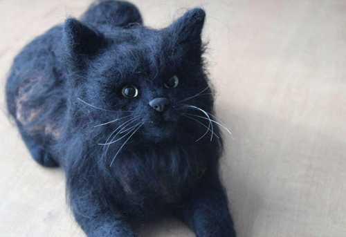 Чёрный кот ручная работа в наличии
