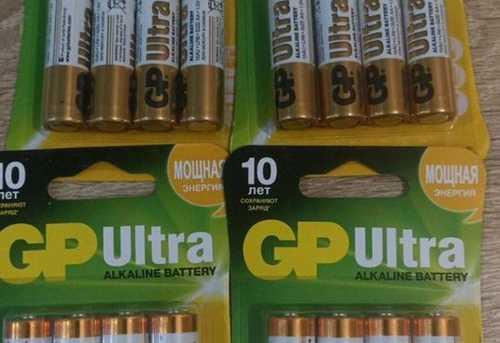 Батарейки GP Ultra, пальчиковые, мизинчиковые