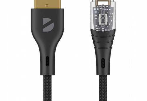 Кабель USB2.0 -Type C 1m черный Deppa #380130