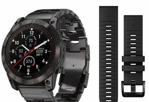 Garmin Fenix 7X PRO Sapphire Solar Titan band