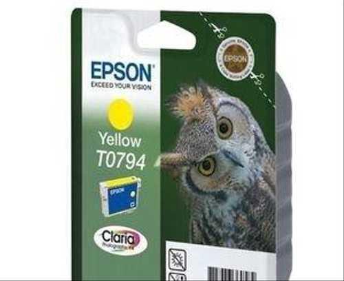 Картридж Epson T0794 Yellow желтый C13T07944A10