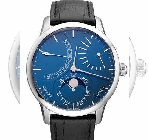 Швейцарские часы Maurice Lacroix Masterpiece Phases de Lune Retrograde MP6528-SS001-430