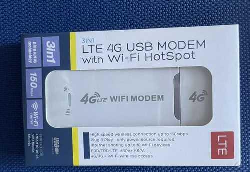 Беспроводной модем 3G 4G LTE usb + WI-FI роутер